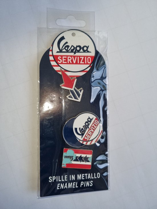 Vespa scooter nostalgische pins, 3 stuks, collectors item | bol