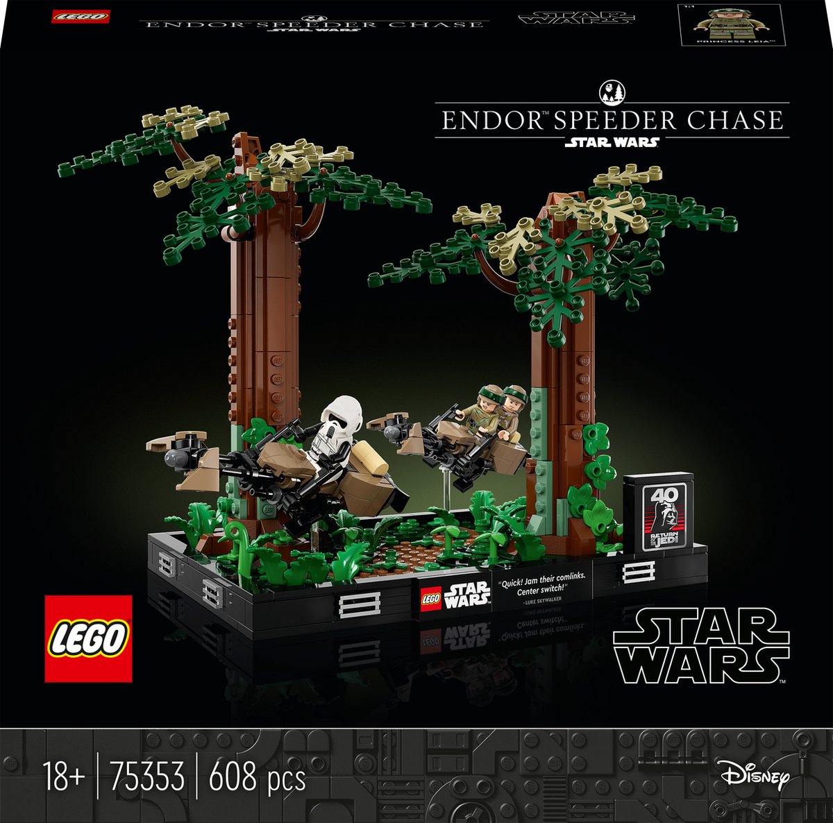 LEGO Star Wars Endor Speederachtervolging Diorama Set - 75353 | bol