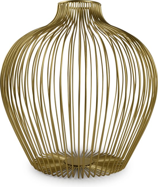 S|P Collection Vaas 37xH37cm goud wire Bulbo | bol