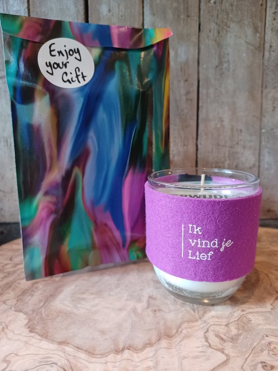 Kaars-Kaars in glas-Ik vind je... | bol