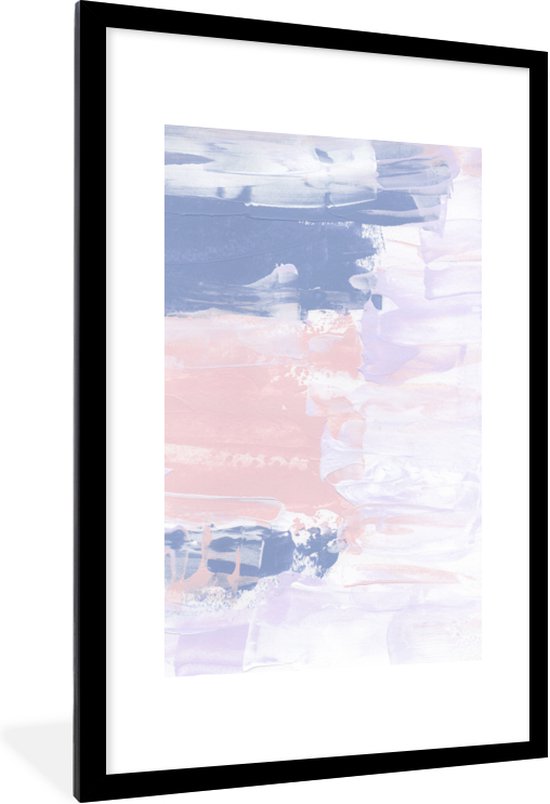 Fotolijst incl. Poster - Pastel - Design - Verf - 80x120 cm ...