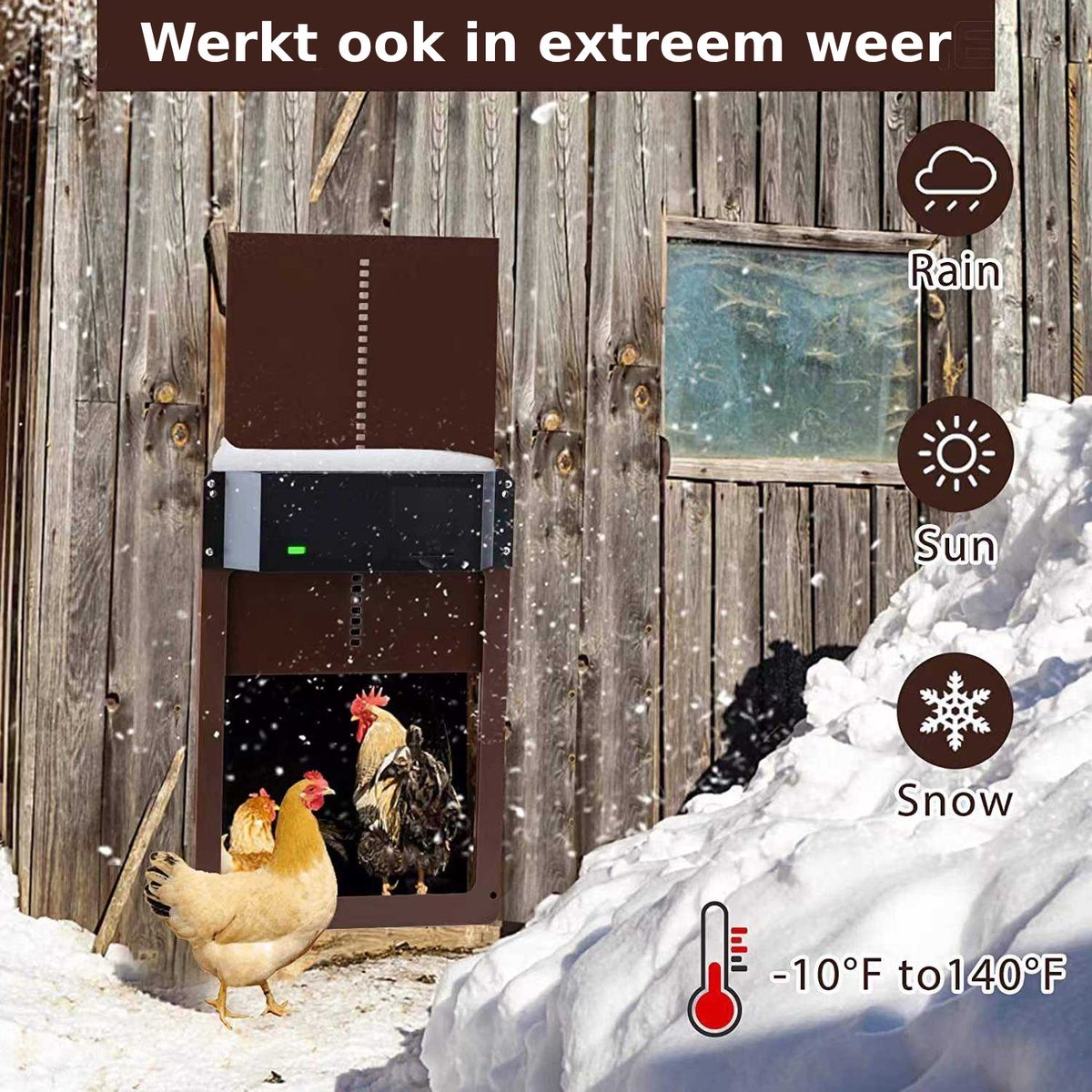 | Automatisch Kippenluik | Dierenluik | Luik | Automatisch | Hok opener ...