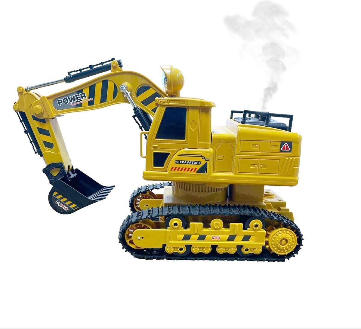 Rc graafmachine - met rook effect -2.4gh - bestuurbare werkvoertuig ...