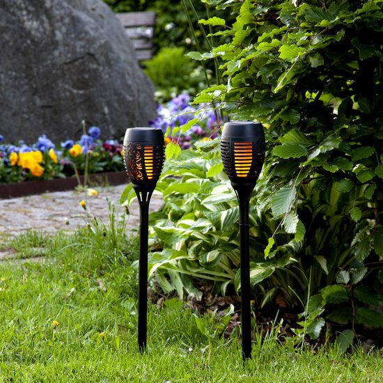 Star Trading zonnefakkels | Set van 6 solarlampen buiten | Tuinlamp op ...