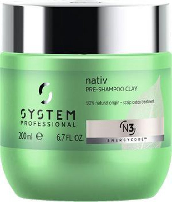 System Professional Nativ Pre-Shampoo Clay 200ml | bol
