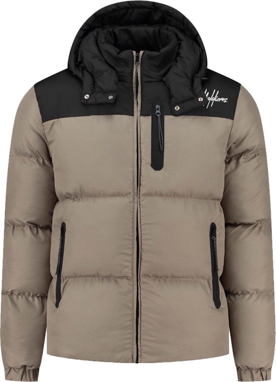 Malelions Sport Counter Puffer Jacket Rock Black | bol.com