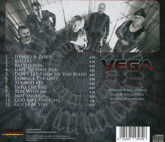 Vega - Battlelines (CD), Vega | Muziek | bol