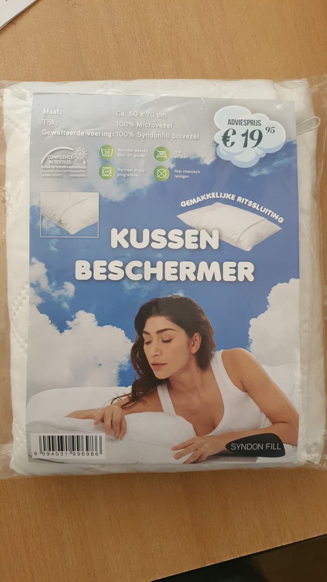 Kussen beschermer 60 x 70 cm met Ritssluiting | bol