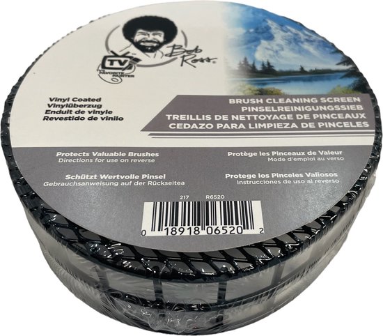 Bob Ross Brush cleaning screen | bol