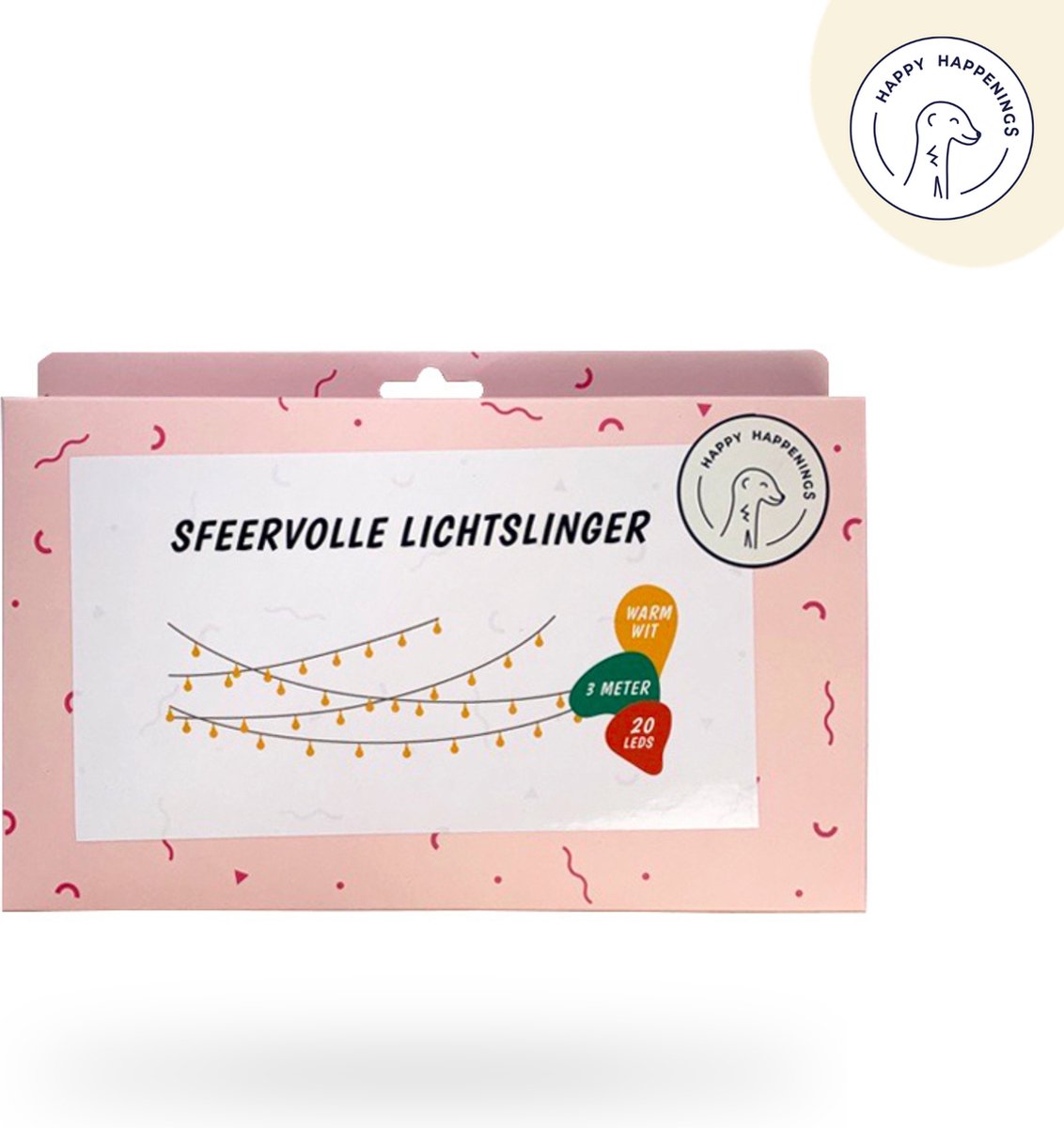 Lampjes Slinger - 3m - Warm Wit - 20 Lampjes - Lichtsnoer ...