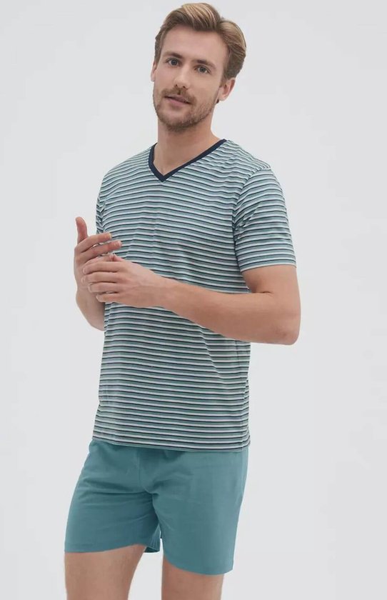 Living crafts - heren pyjama Carl - reef waters | bol