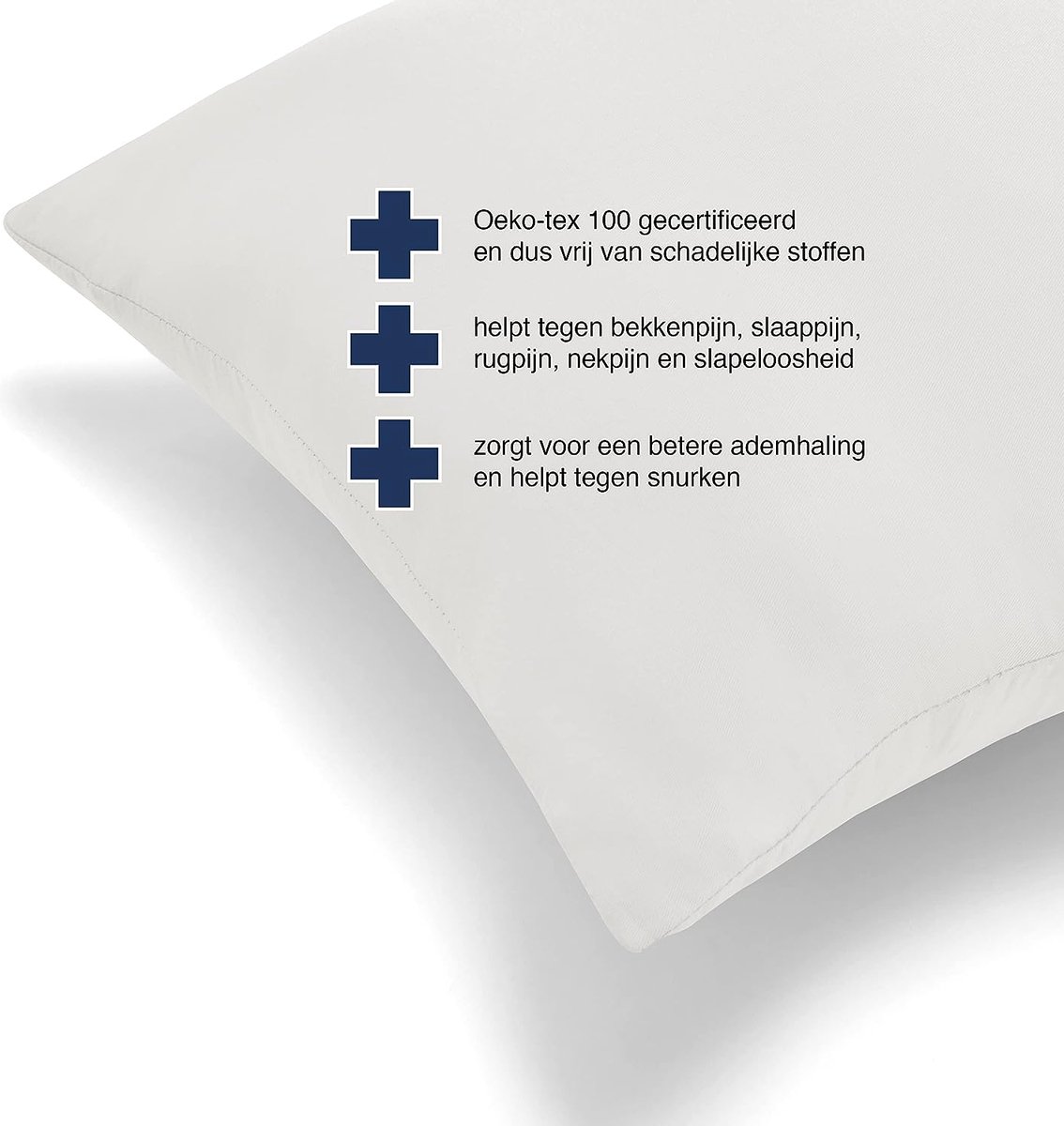 Zwangerschapskussen J-vorm - Voedingskussen - Zijslaapkussen - Body ...