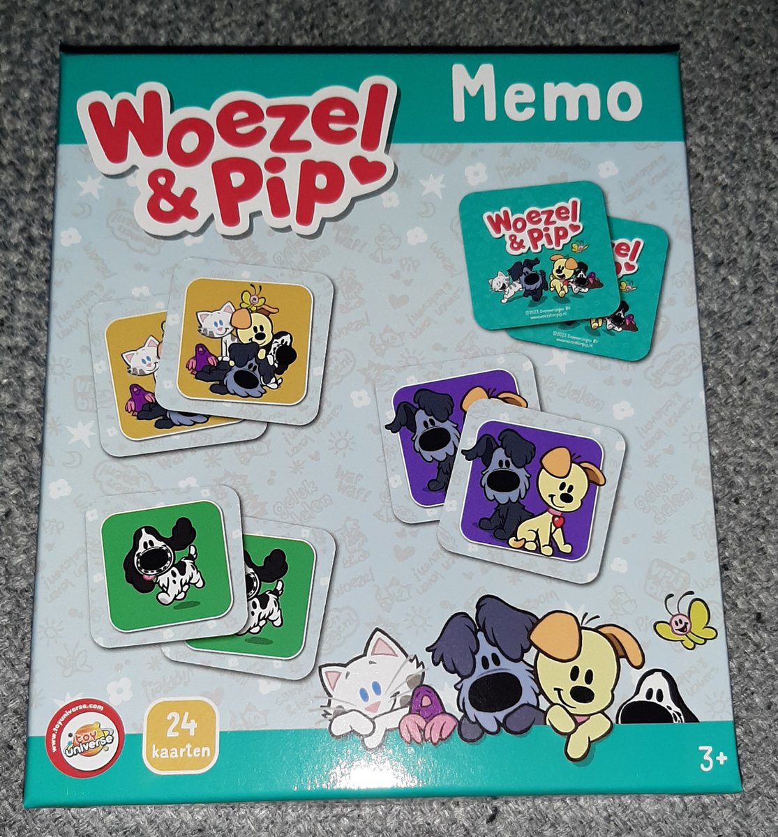 Toy Universe - Woezel en Pip memory - spel - 24 kaarten - memorie ...