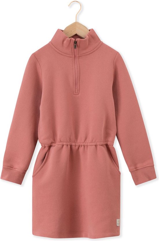 Sissy-Boy - Roze sweater jurk met rits en elastische taille | bol.com