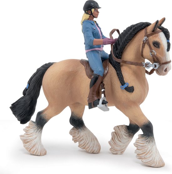 Speelfiguur - Paard - Tinker - Met haar amazone | bol