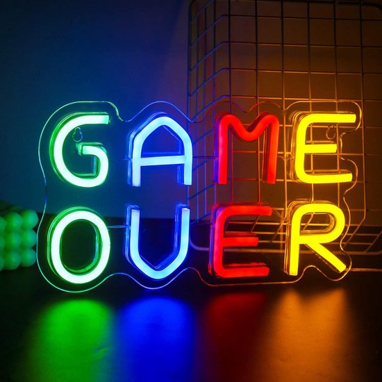 Gaming-Game Over Neon Sign - LED Neon Licht | bol