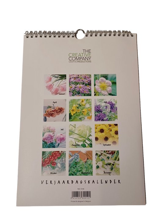 Verjaardags jaar kalender A4 | bol