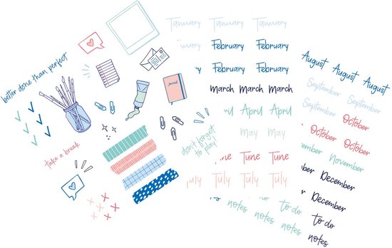 Nienke Vletter Stickervellen 3st. | bol