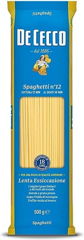 De Cecco Spaghetti nr. 12 - zak van 500 g | bol