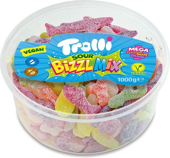 Trolli Sour Bizzl Mix Silo (1 Kilo) | bol