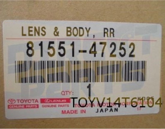 Toyota Prius+ (11/2014-) achterlicht Rechts Origineel! 8155147252 | bol