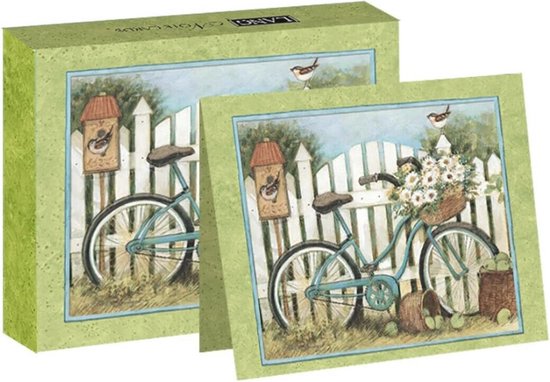 LANG Boxed Note Cards - 13 kaarten met envelop - Fiets | bol