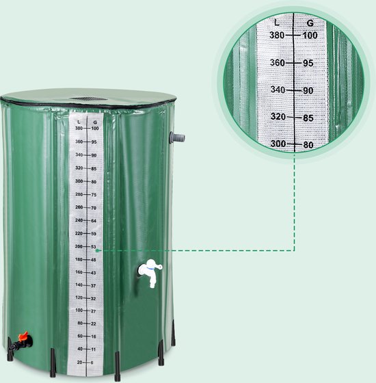 Regenton Watervat 380 liter Opvouwbaar - Regenton - Regentonnen ...