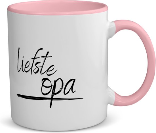 Akyol - liefste opa koffiemok - theemok - roze - Opa - de liefste opa -... | bol