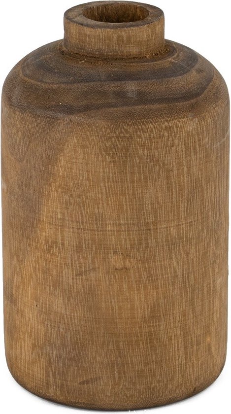 Houten vaas walnut | bol