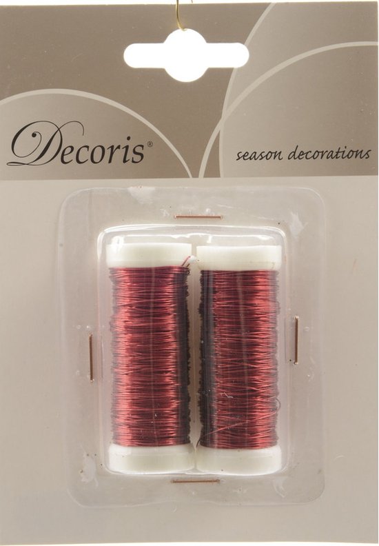 4x Rood ijzerdraad op rol 300 meter - Hobby ijzerdraad rood | bol