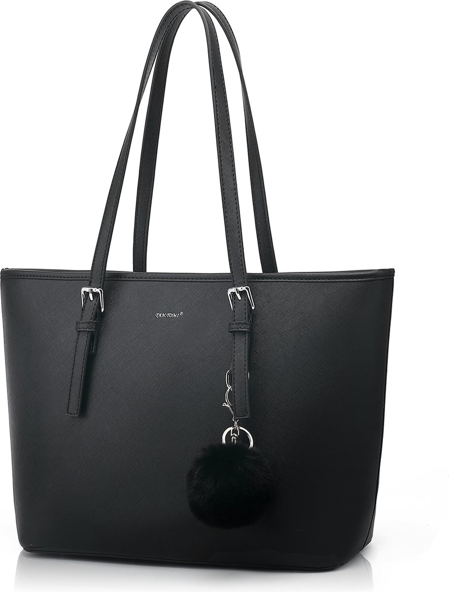 TAN.TOMI Dames Handtassen, Dames Tas Shopper met rits - Handtas ...