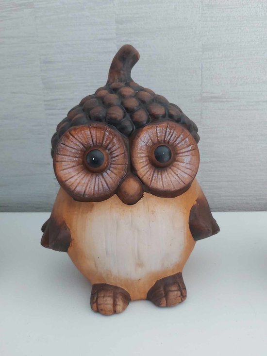 Set uiltjes keramiek uil 14cm hoog uilen decoratie beeld | bol