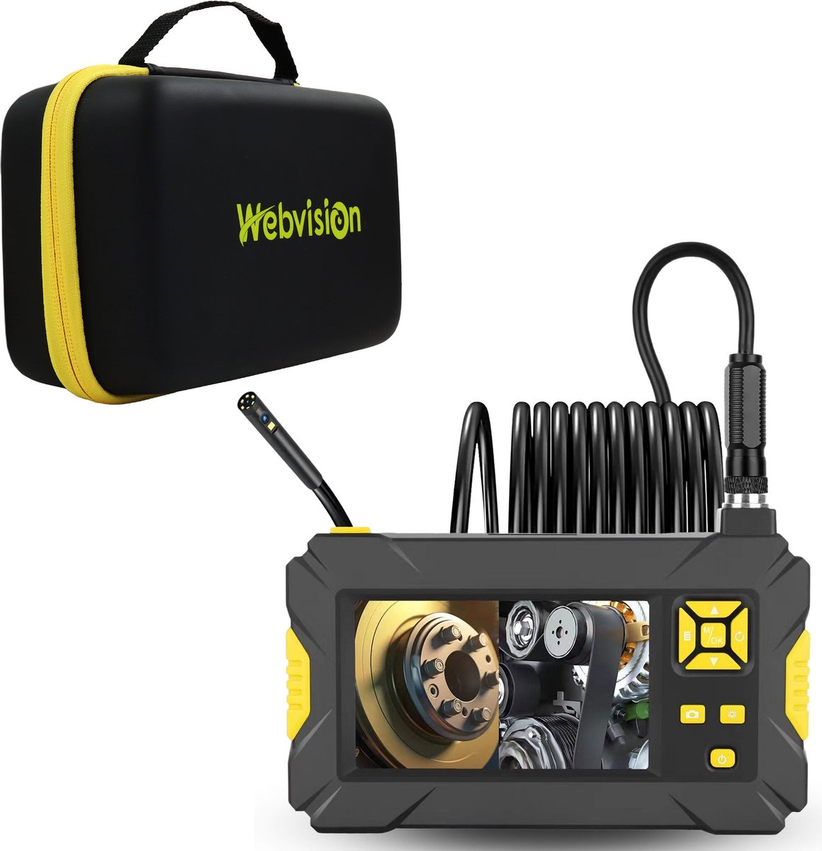 Industriële Endoscoop Dual Lens Met 3.9mm Lens - 4.3" Scherm - Nieuwe ...