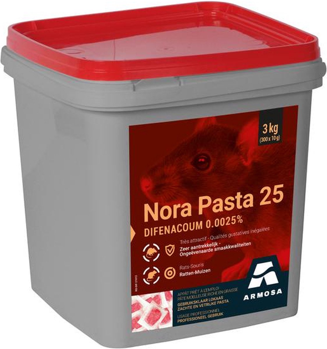 Clac Professioneel rattenvergif Nora Pasta 3kg | bol