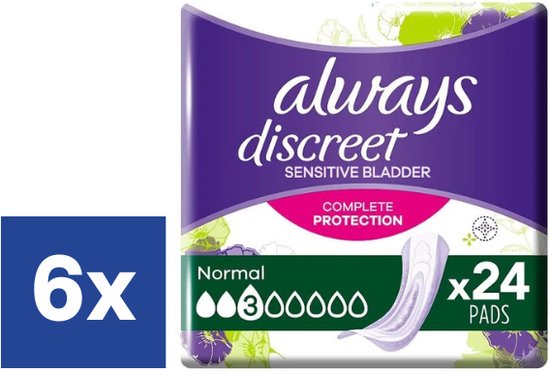Always Discreet Normal Urineverlies - 6 x 24 stuks | bol