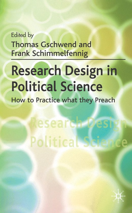Research Design in Political Science | 9780230019478 | Thomas Gschwend ...