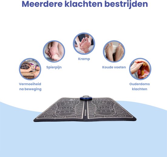 Voetmassage Apparaat Bloedsomloop Met Bediening Ems Massage Mat