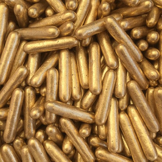 Sprinkles staafjes goud 80 gram | bol