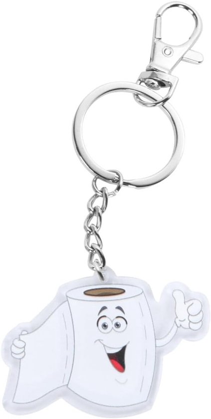Toiletpapier Sleutelhanger van Acrylaat, Handige Tas Hanger voor Mannen ...