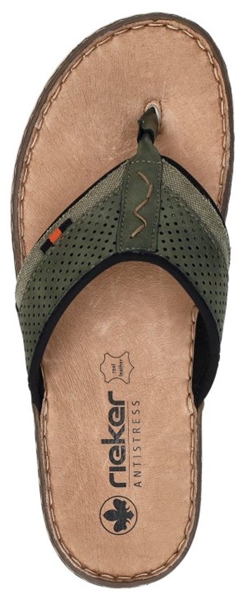 Rieker Teenslippers Teenslippers - Groen - Maat 43 | bol