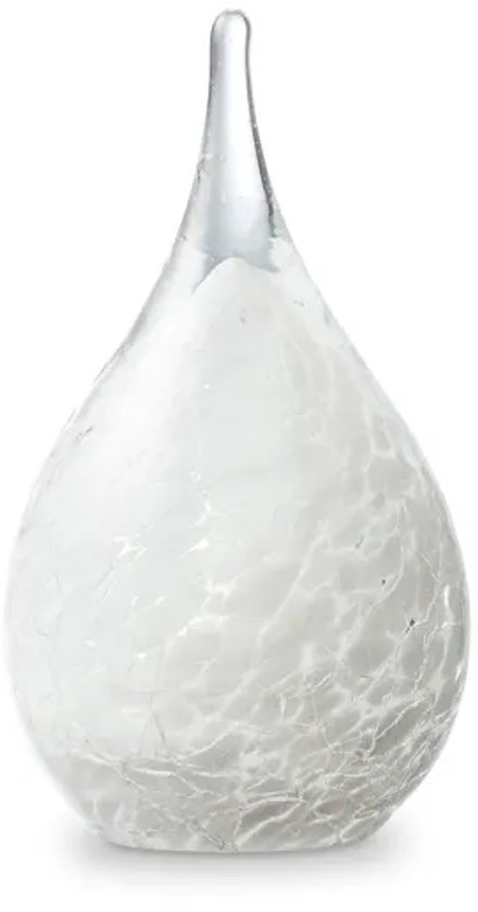 Druppel small krakele white,mini urn,glas 50 ml inhoud | bol