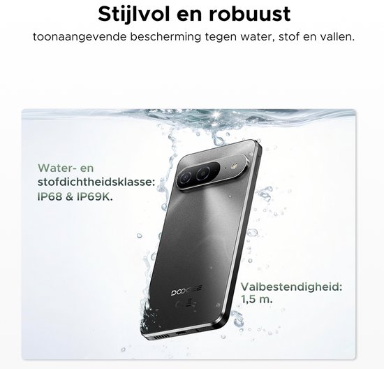 DOOGEE B10 4G - Robuuste smartphone - Robuuste telefoon - 48GB RAM ...