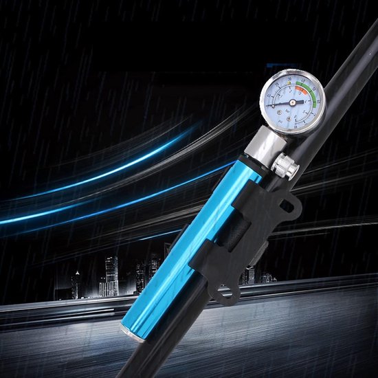 Draagbare Fietspomp - Mini Pomp - Banden Oppompen - Met Barometer - 19. ...
