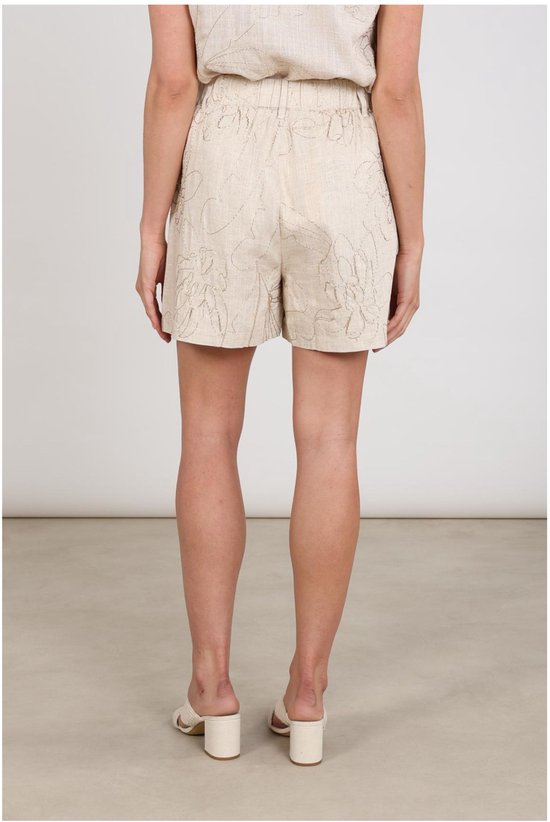Nukus - Broek Zand Nukus Dagmar Short Embroidery Shorts Zand Nks09052 | bol