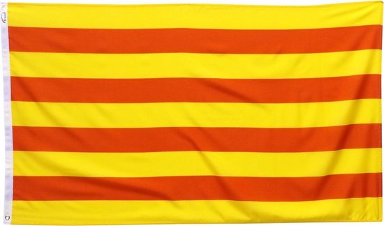 Trasal - vlag Catalonië - catalaanse vlag – 150x90cm | bol