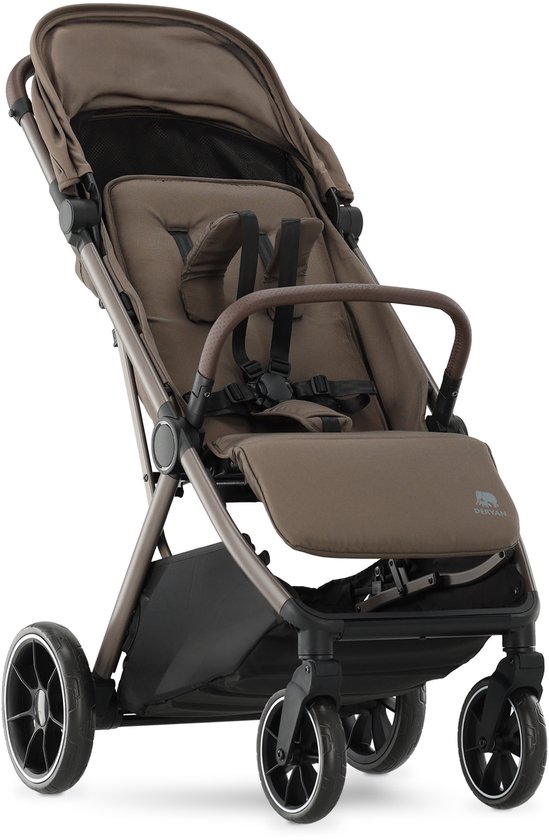 Deryan Rolo XL Buggy - Lichtgewicht Plooibuggy - Inklapbaar - Hazel | bol