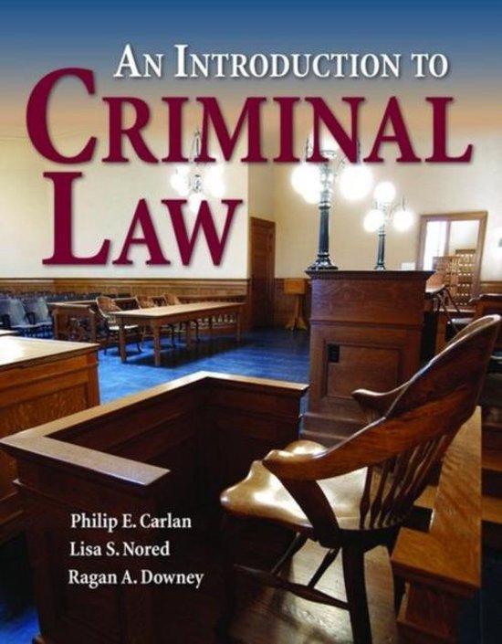 An Introduction to Criminal Law | 9780763755256 | Philip Carlan | Boeken | bol.com
