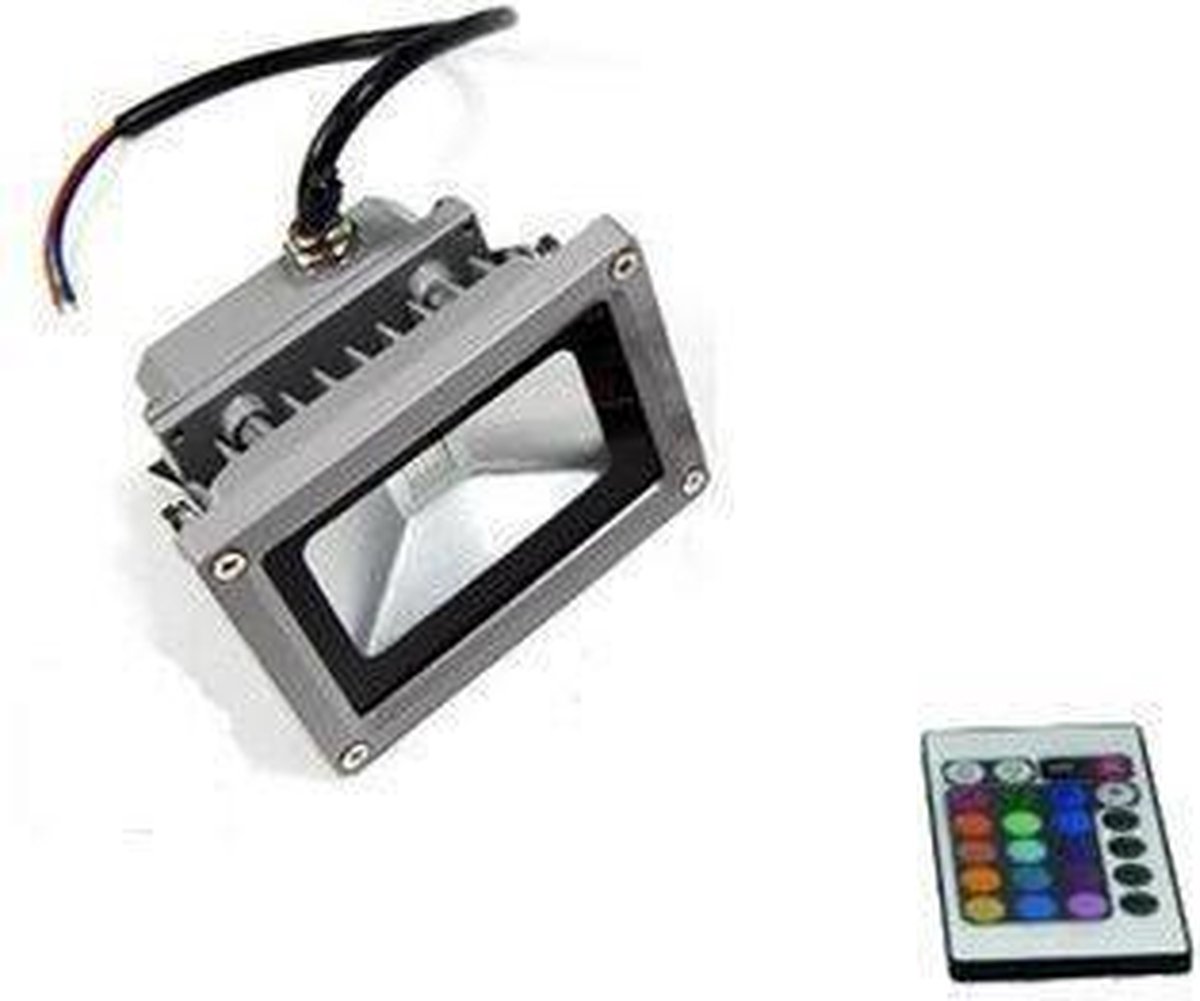 Led bouwlamp 10 Watt RGB gekleurd infrarood IR | bol.com