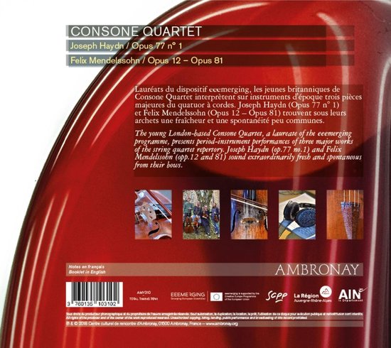 String Quartets - Haydn/Mendelssohn, Consone Quartet | CD (album ...