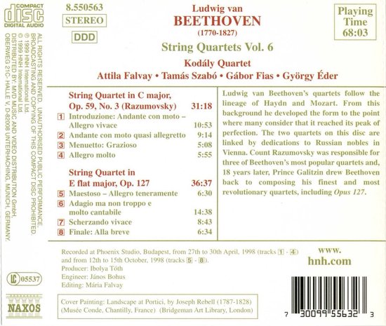 Kodaly Quartet - String Quartets 6 (CD), Various Composers | Muziek | bol